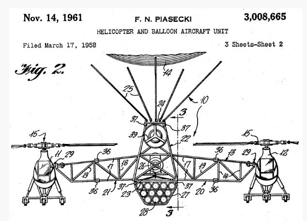 Le monstrueux PA-97-34J "Hélistat" de Piasecki